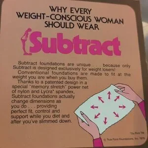 Vintage | Intimates & Sleepwear | 7s Vintagewomensubtract Shape Wear ...